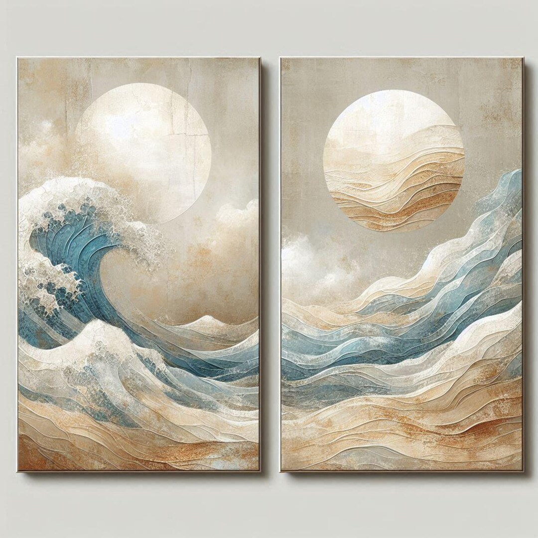 Wabi Sabi Wall Art 3D Texturizado Arte de Parede Arte Texturizada ...