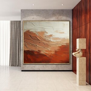 Terracotta Textured Wall Art 3D Texture Art Large Wall Art Terracotta ...