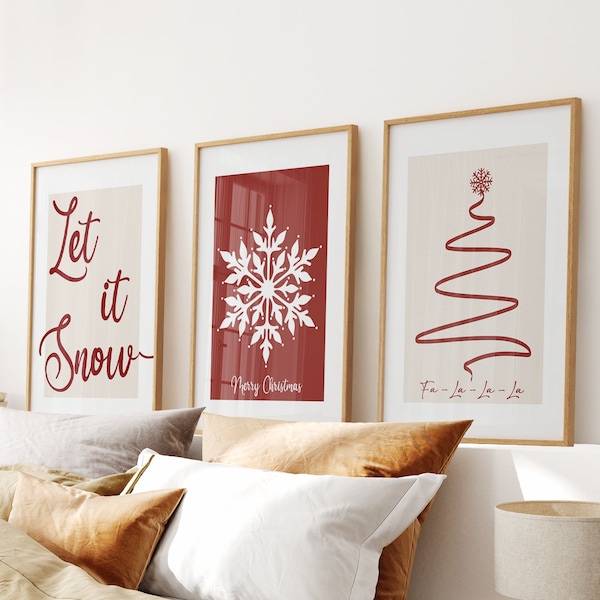 Large Christmas Wall Art - Etsy