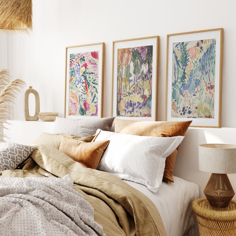 Henri Matisse Poster Art Set of 3, Museum Exhibition Prints Set ...
