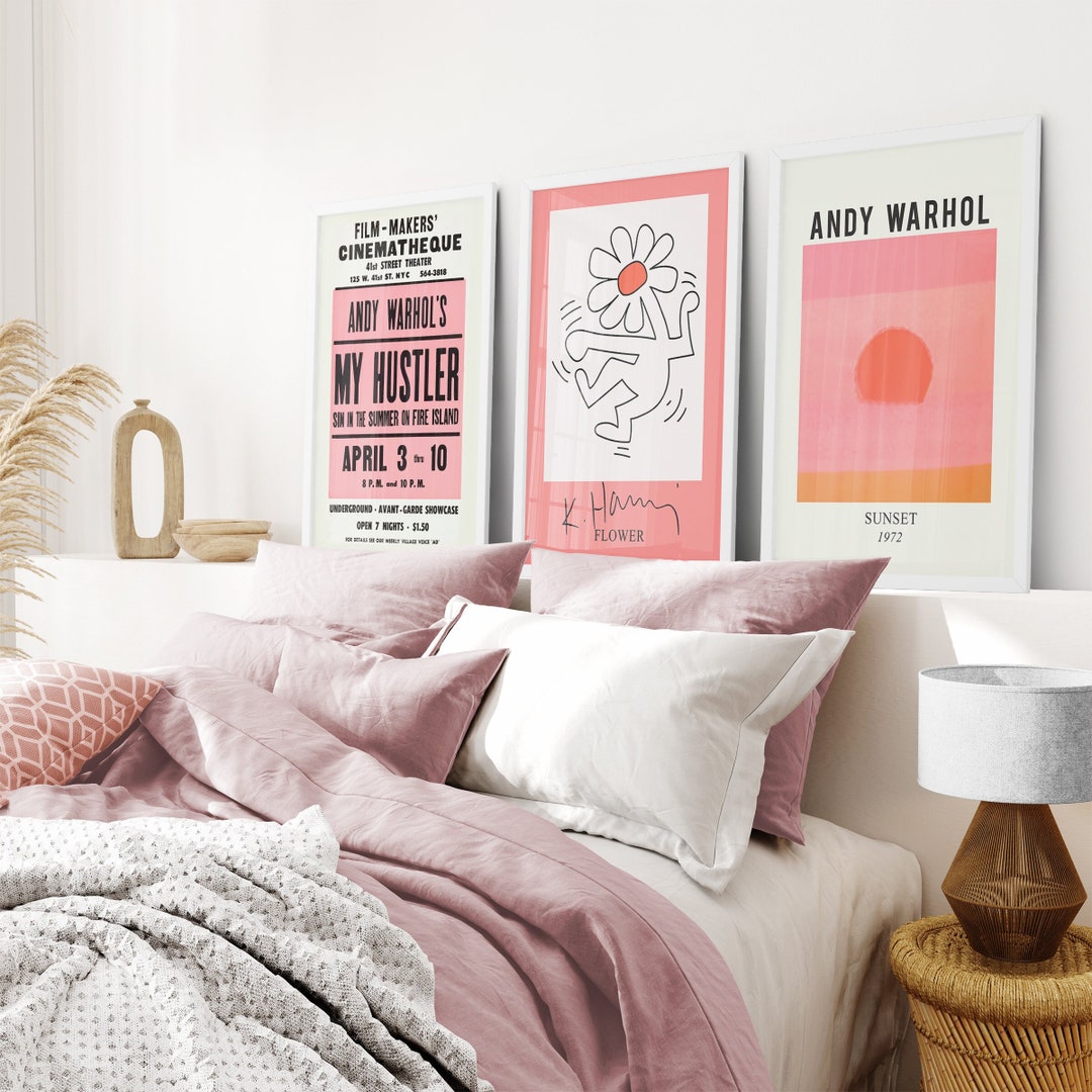 Pop Art Wall Art Home Decor, Colorful Wall Art, Bright Pink Art Poster ...