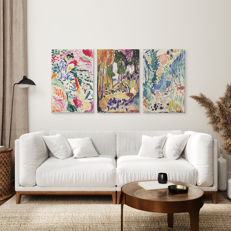 Henri Matisse Poster Art Set of 3, Museum Exhibition Prints Set ...