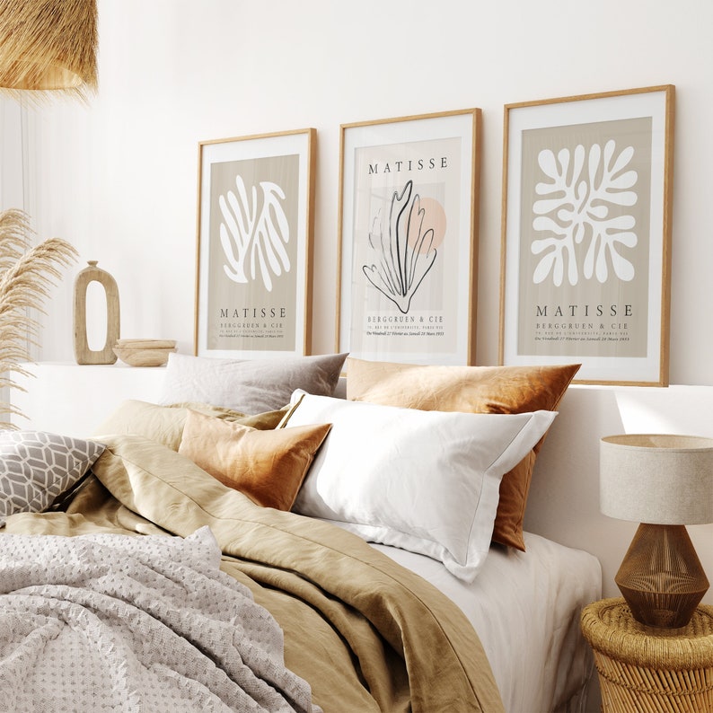 Henri Matisse Set of 3 Prints Matisse Poster Neutral Wall - Etsy