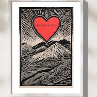 Cariad Yw Popeth (love is Everything) Print by Niki Pilkington / Welsh ...