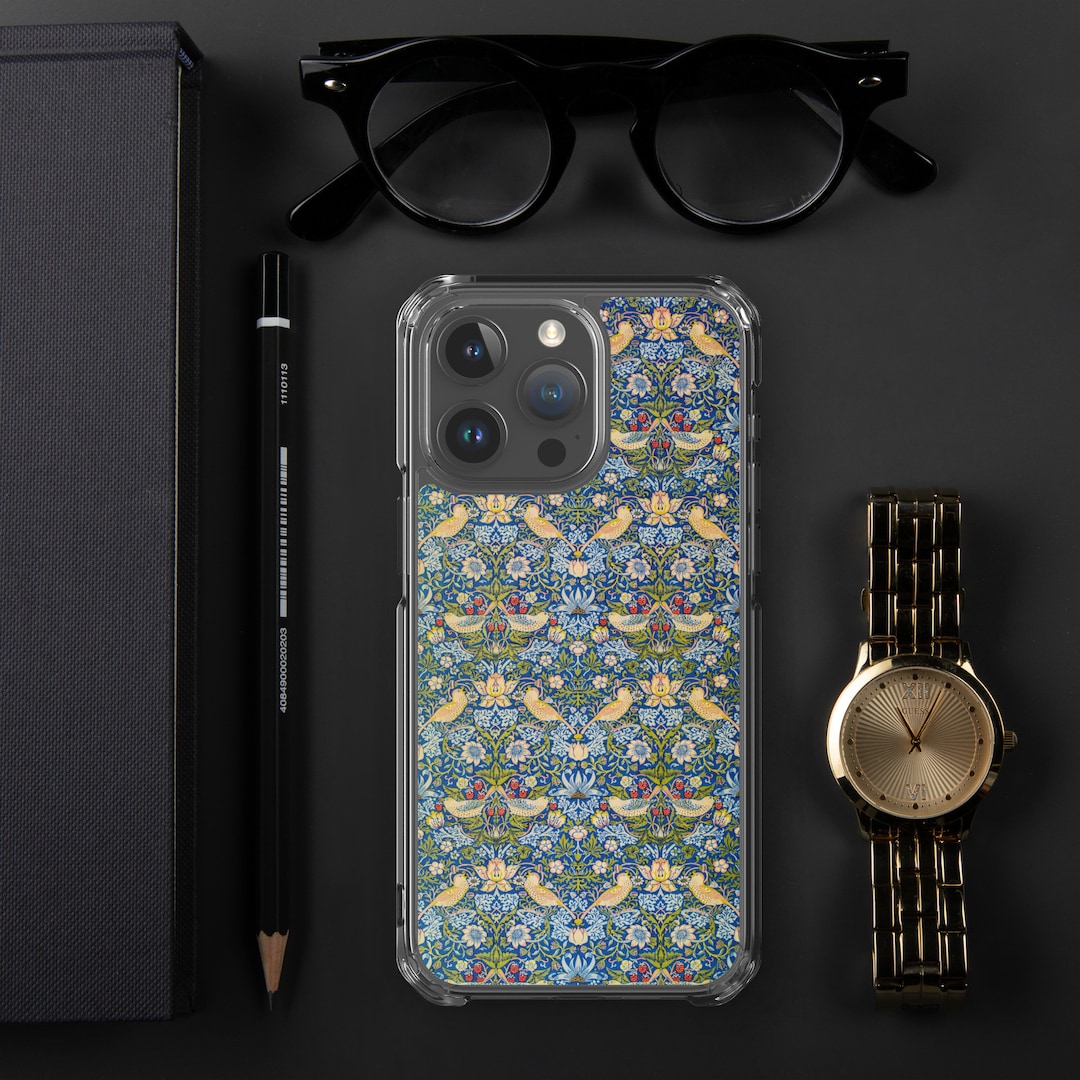 William Morris Strawberry Thief Pattern Case for Iphone® - Etsy