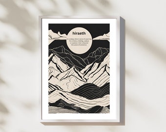 Hiraeth Welsh Print - Etsy UK