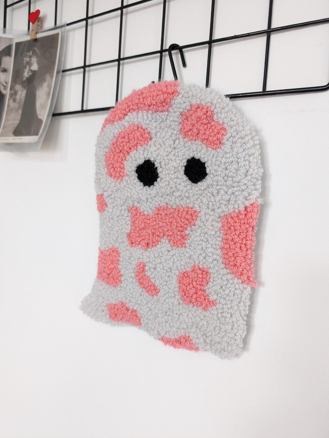 Cow Print Ghost Punch Needle Wall Hanging - Etsy