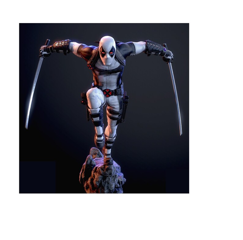 Deadpool Stl File Download Print Files Marvel Comics 3D - Etsy