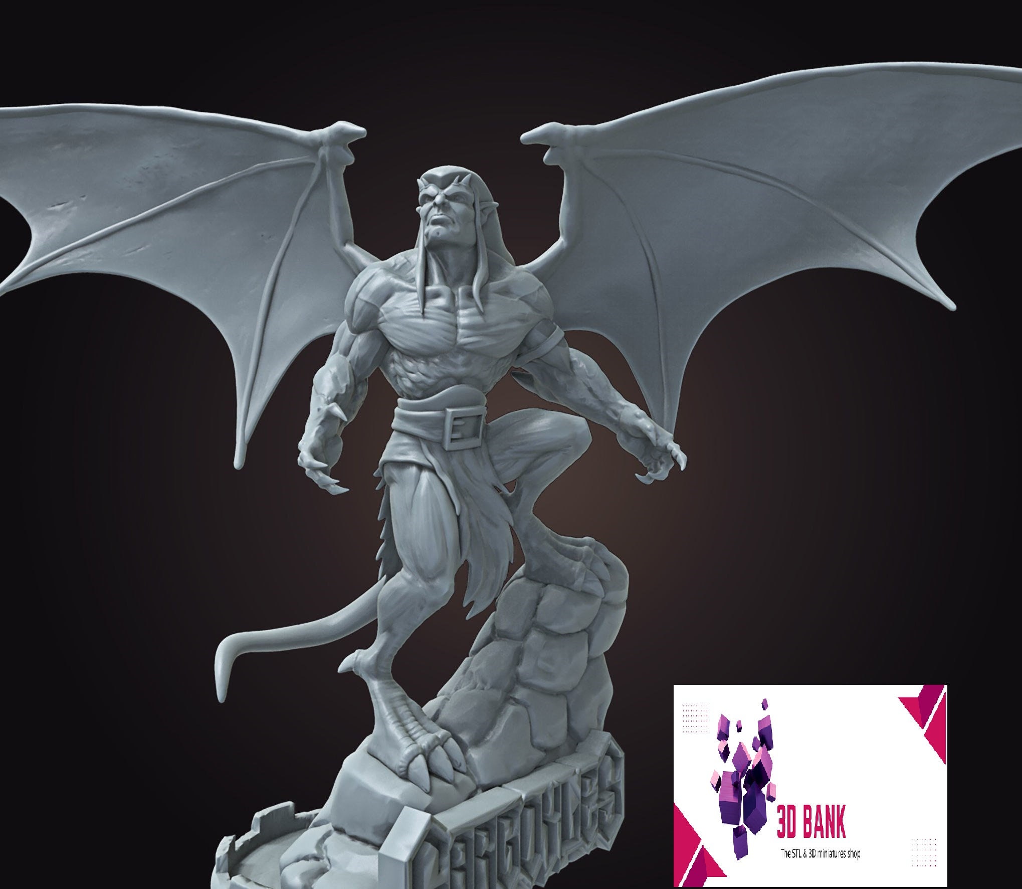 Gargoyles Goliath Stl 3D Stl File Games Stl Gargoyles - Etsy Australia