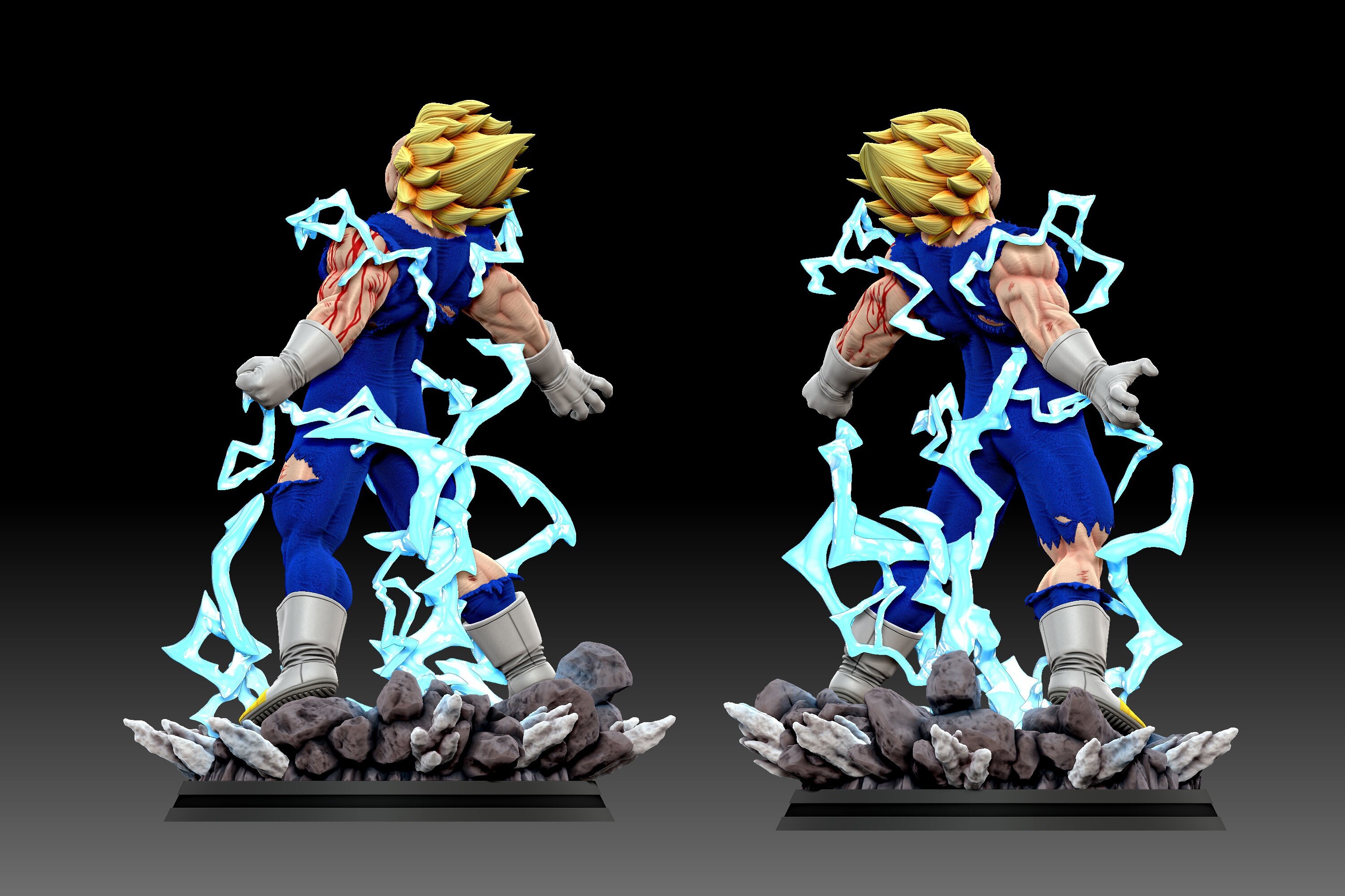 Two Vegeta Stl High Quality 3D Printer Filesstl Files for - Etsy Australia