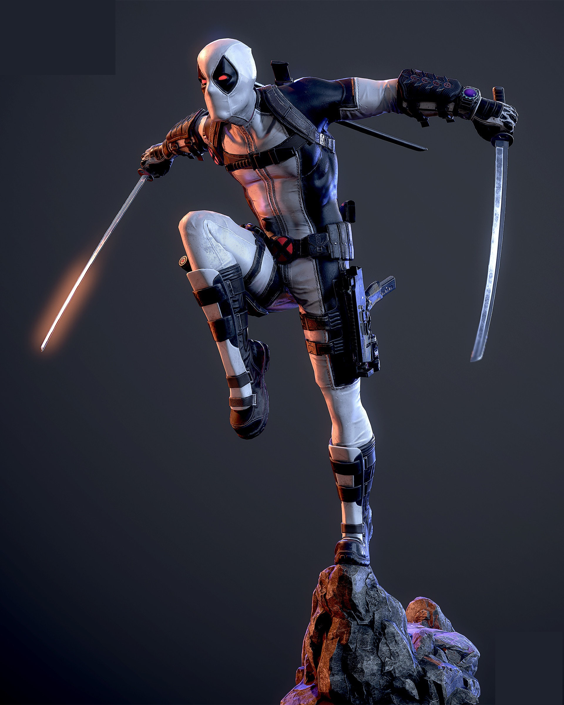 Deadpool Stl File Download Print Files Marvel Comics 3D - Etsy