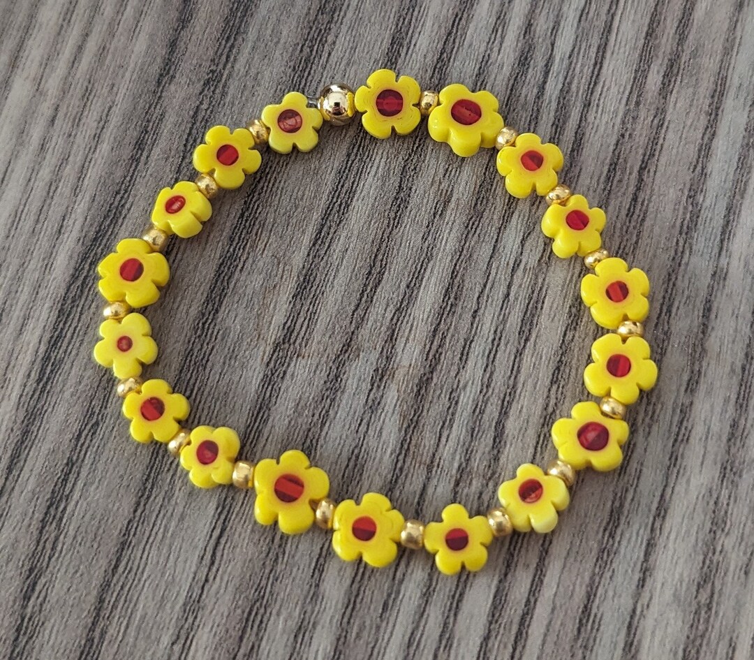 Daisy Flower Jewelry Yellow Flower Small and Dainty Everyday Wear ...