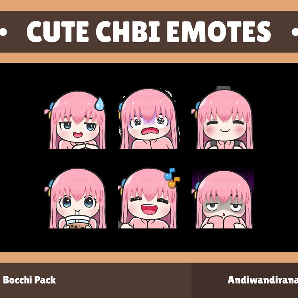 Bocchi Twitch Emote - Etsy