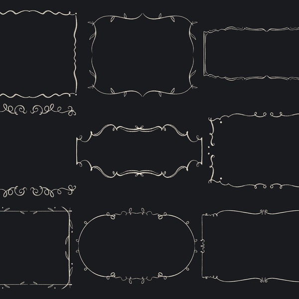 Chalkboard Flourish - Etsy