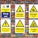 Construction Site Health and Safety Signs UV Resistant Vinyl Stickers ...
