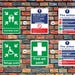 Construction Site Health and Safety Signs UV Resistant Vinyl Stickers ...