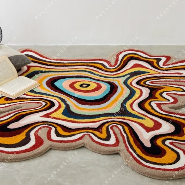 Abstract Shaped Rug - Etsy