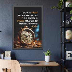Broken Clock Art, Words of Wisdom, Office Poster, Positive Words ...