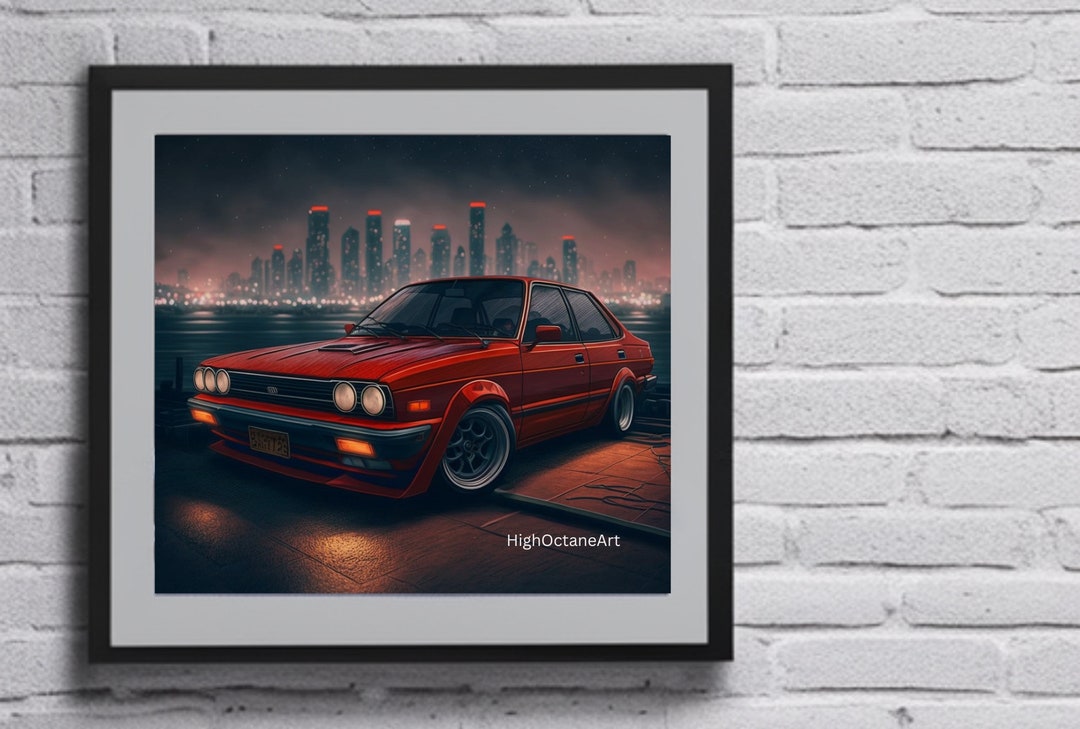 Toyota Carina A60 Wall Art | Car Printable Art | Classic Cars Art ...