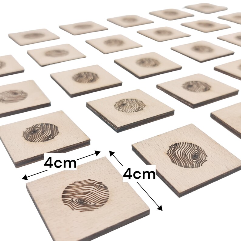 Wisewoodz Wooden Tree Leaves Memory Game, Learn Leaves Through Memory ...