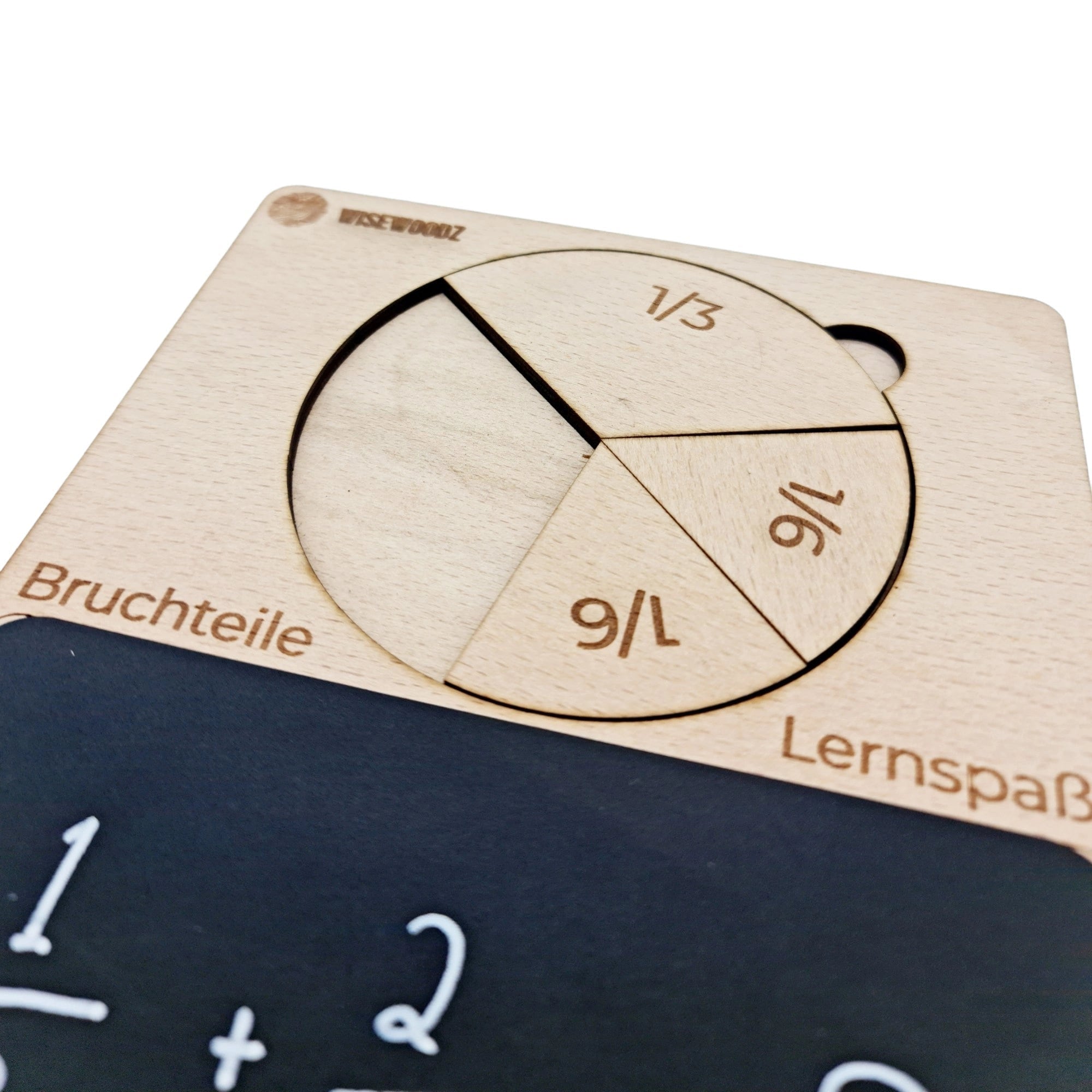 Wisewoodz Fraction Board, Board for Learning Fractions Made of Wood ...