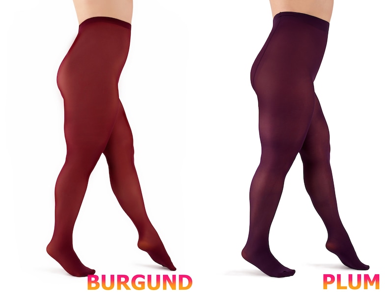 Women Opaque Microfiber Tights 60 Denier Range Of Colours Etsy Uk