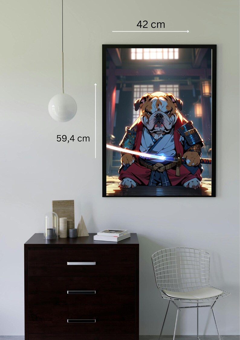 Poster Samurai Bull - Wall Art - Samurai Art - Mamga Art - Japan - Gift ...