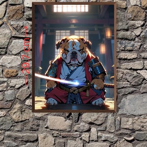 Poster Samurai Bull - Wall Art - Samurai Art - Mamga Art - Japan - Gift ...