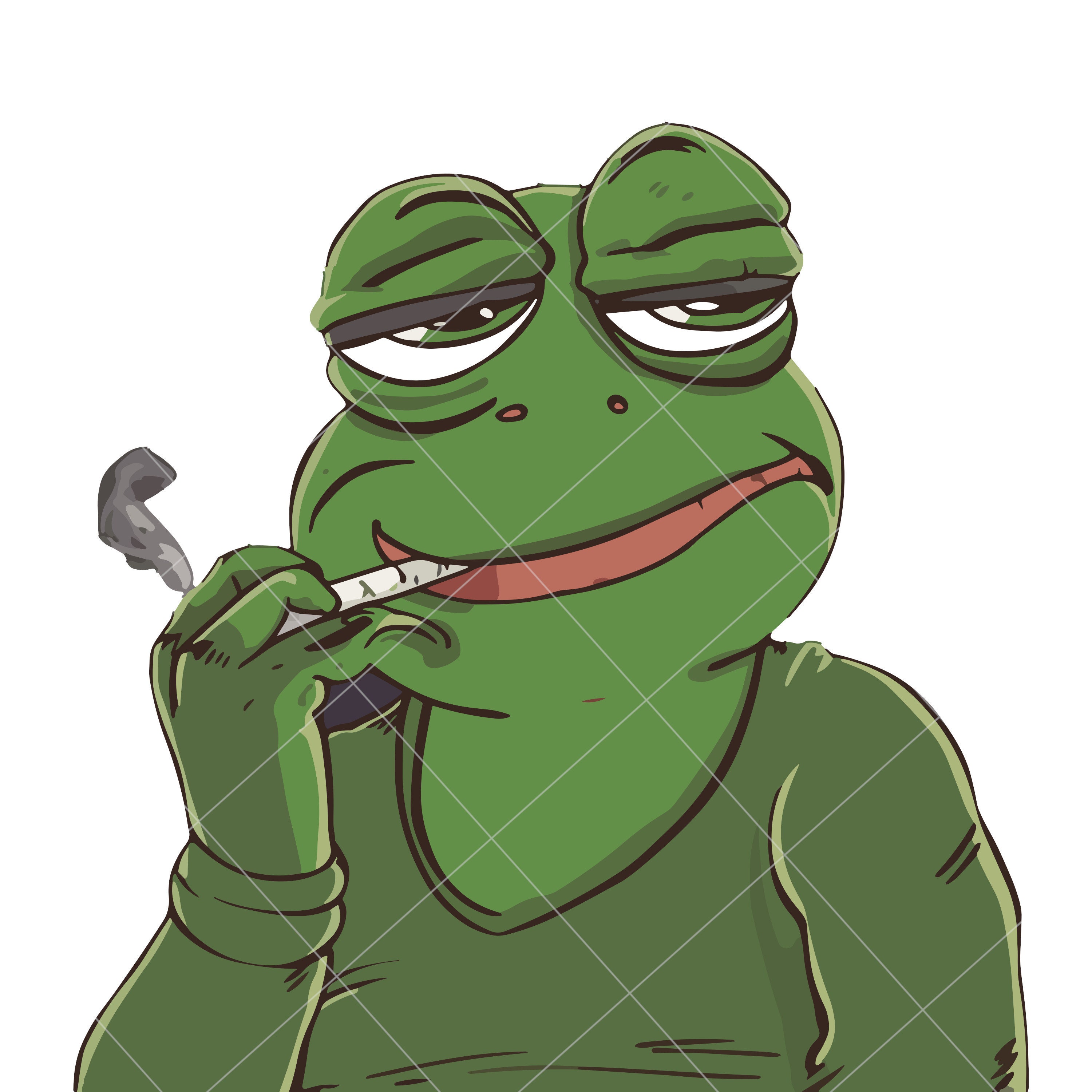 Pepe Frog SVG Vector Graphic Art Clipart Frog Printable - Etsy