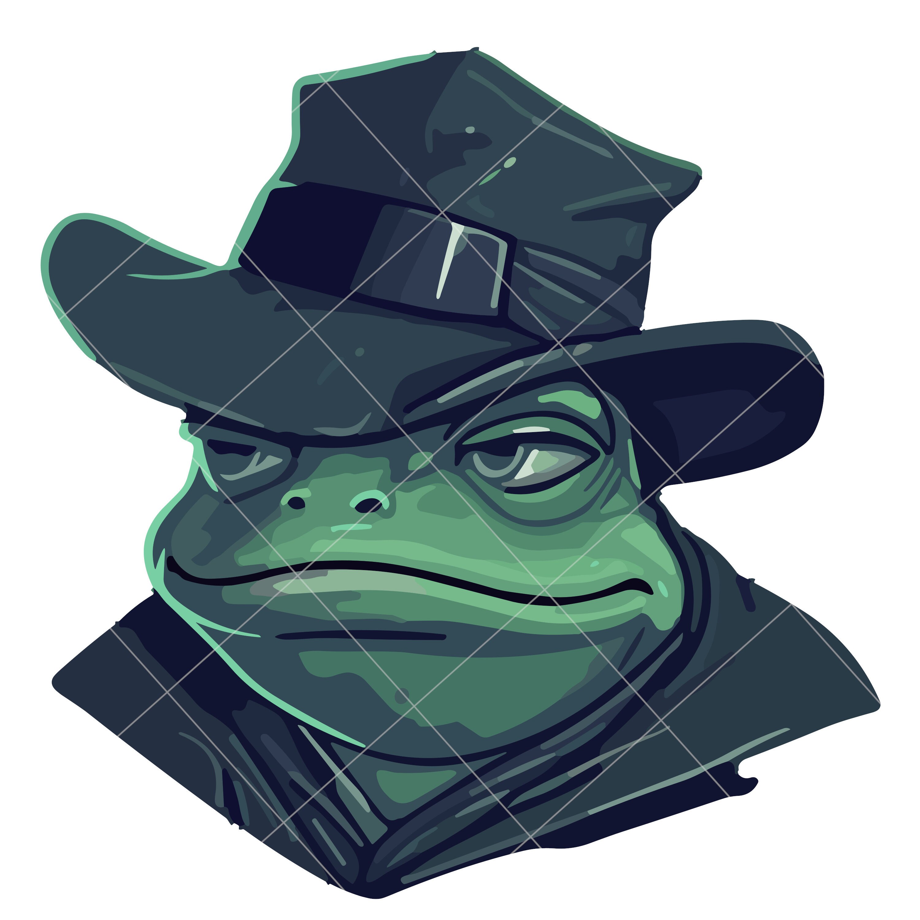 Pepe Frog SVG Vector Graphic Art Clipart Frog Printable - Etsy