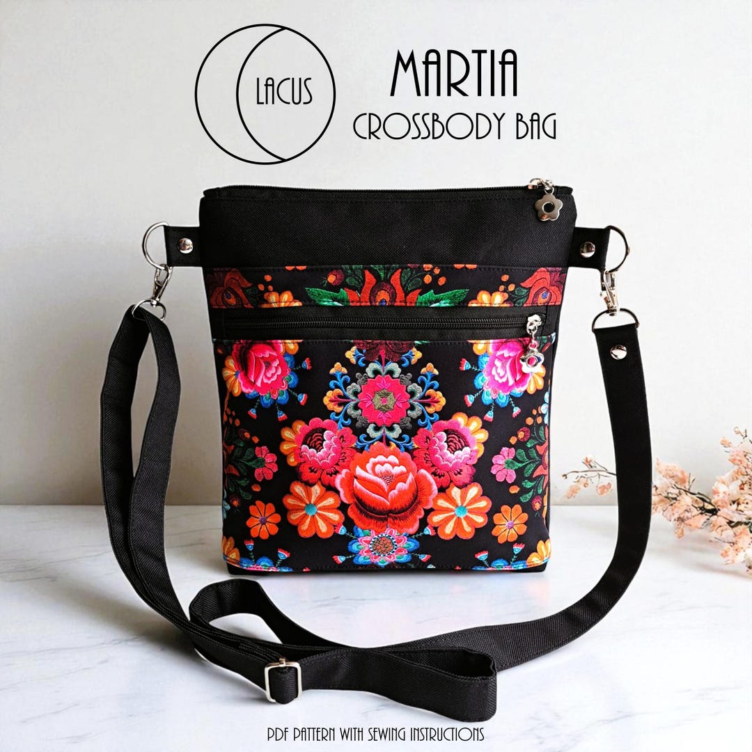 Martia Crossbody Bag - PDF Digital Sewing Pattern With Instructions ...