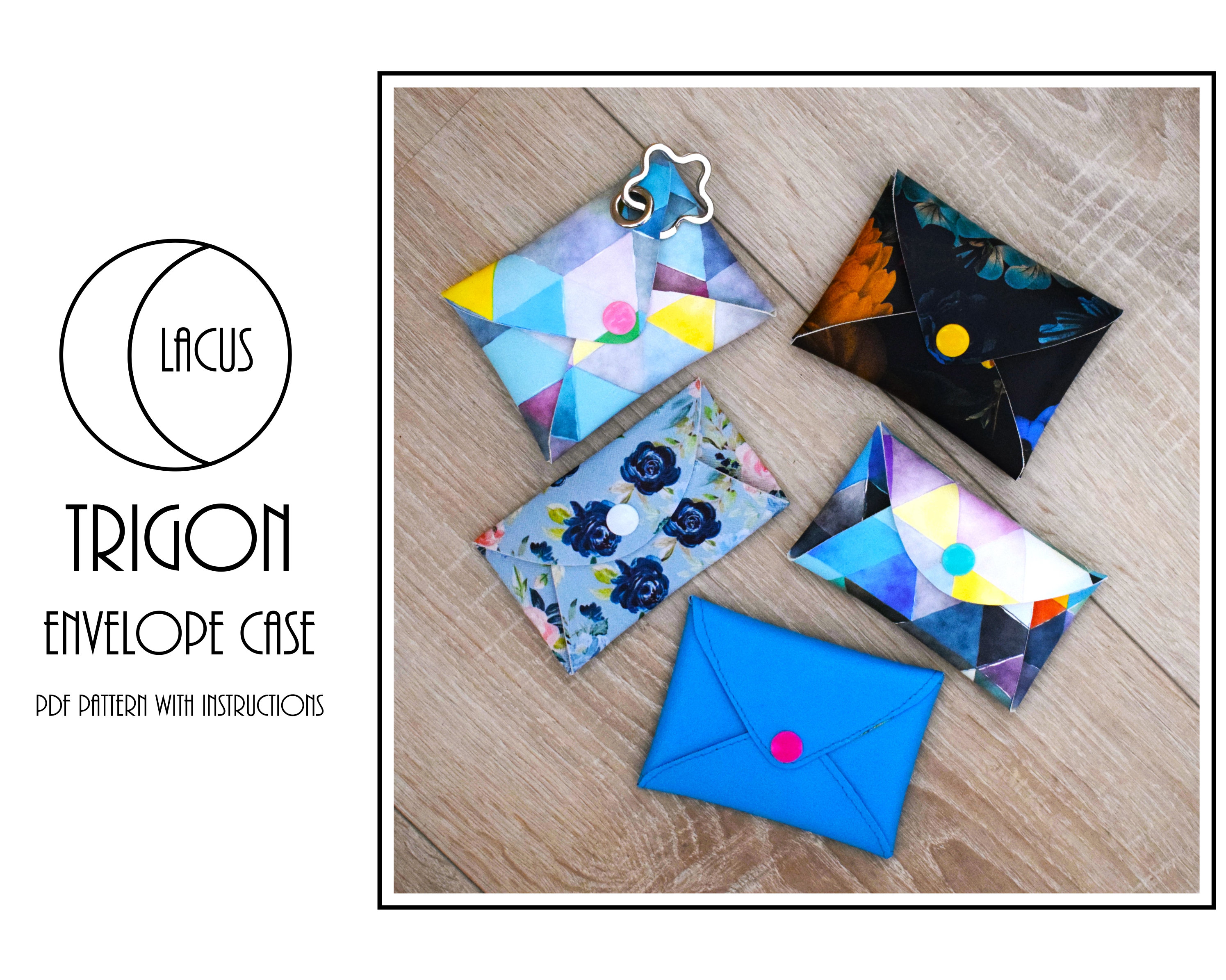Trigon Envelope Case - PDF Digital Pattern With Instructions - Lacus - Etsy