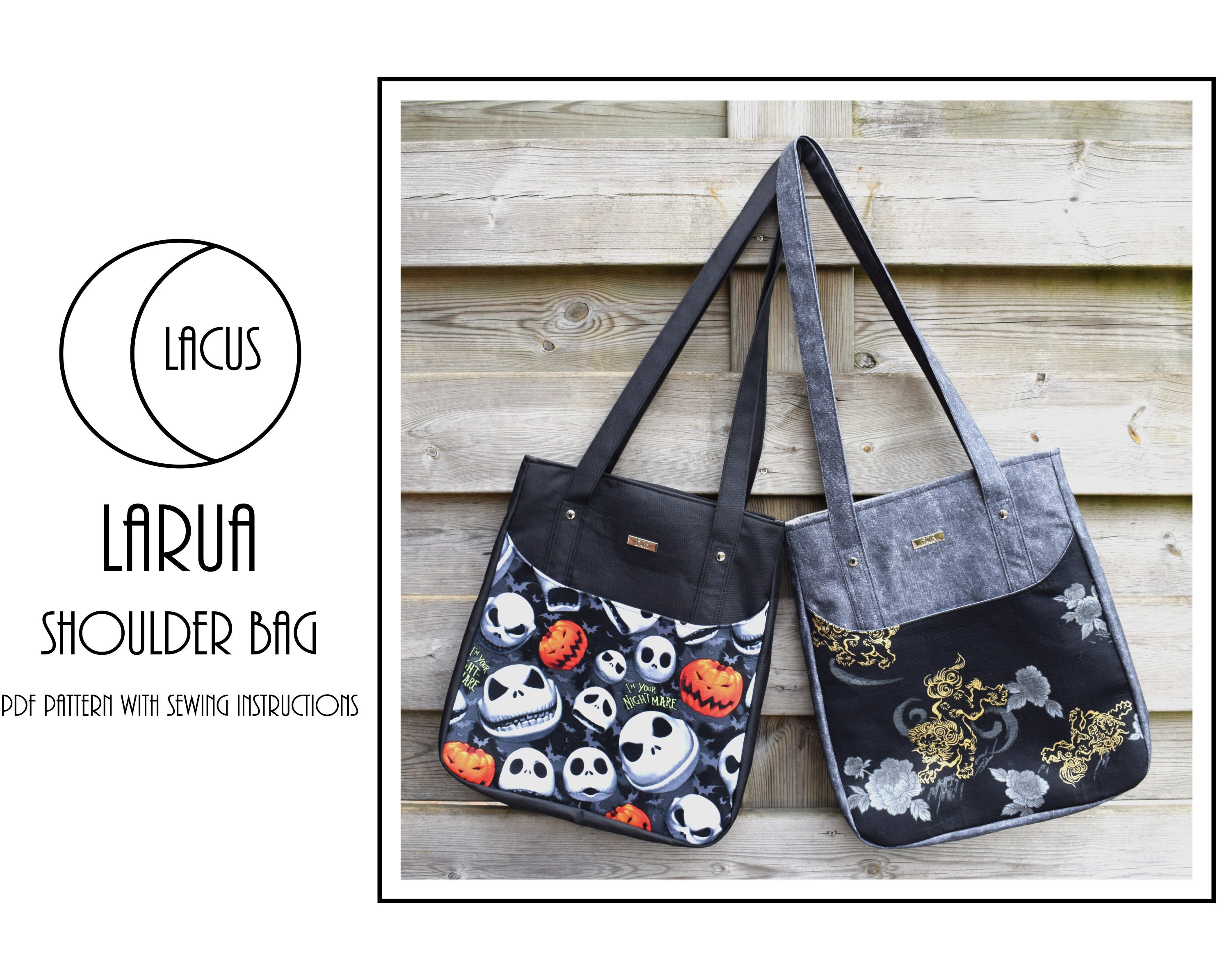 Larua Shoulder Bag PDF Digital Sewing Pattern With - Etsy