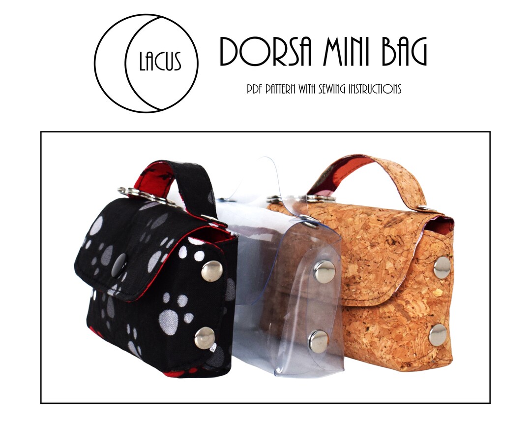 Dorsa Mini Bag - PDF Digital Sewing Pattern With Instructions - Lacus - Etsy