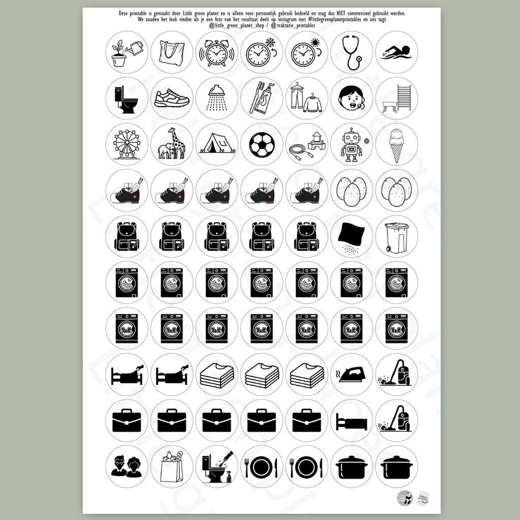 Pictos Daily Routine - Picto Weekly Planning - Picto Weekly Planner ...