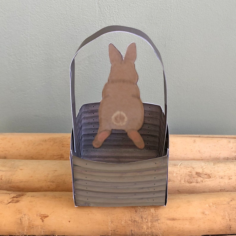 Easter Basket - Printable - Make an Easter Basket - Fold an Easter ...