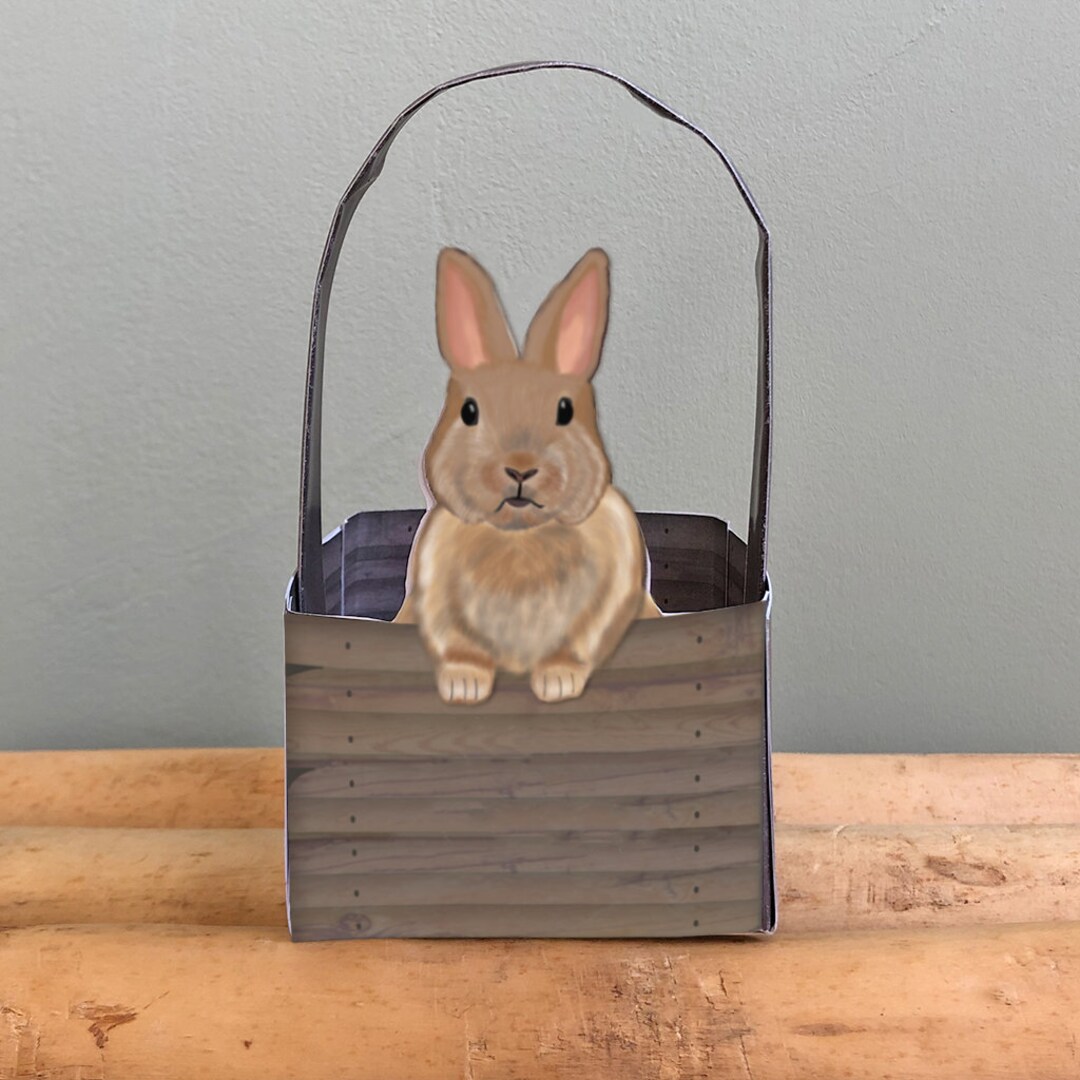 Easter Basket - Printable - Make an Easter Basket - Fold an Easter ...