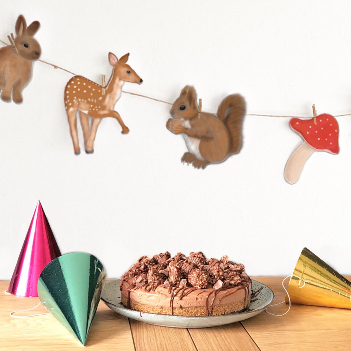 Forest Animal Garland, Forest Animal Decoration, Children's Room ...