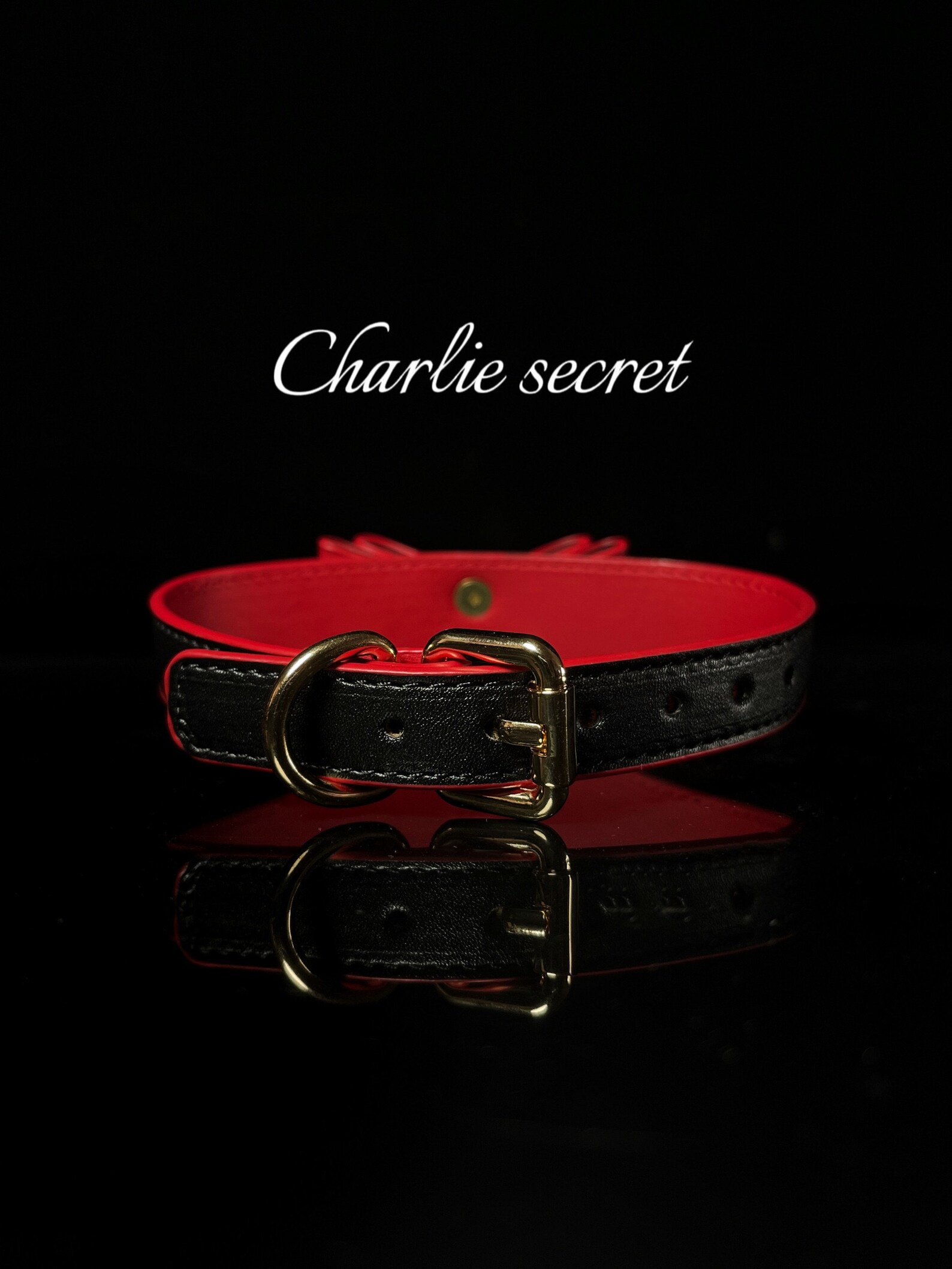 Deluxe Red Bow Collar Deep Red Sexy Leather Sensory - Etsy