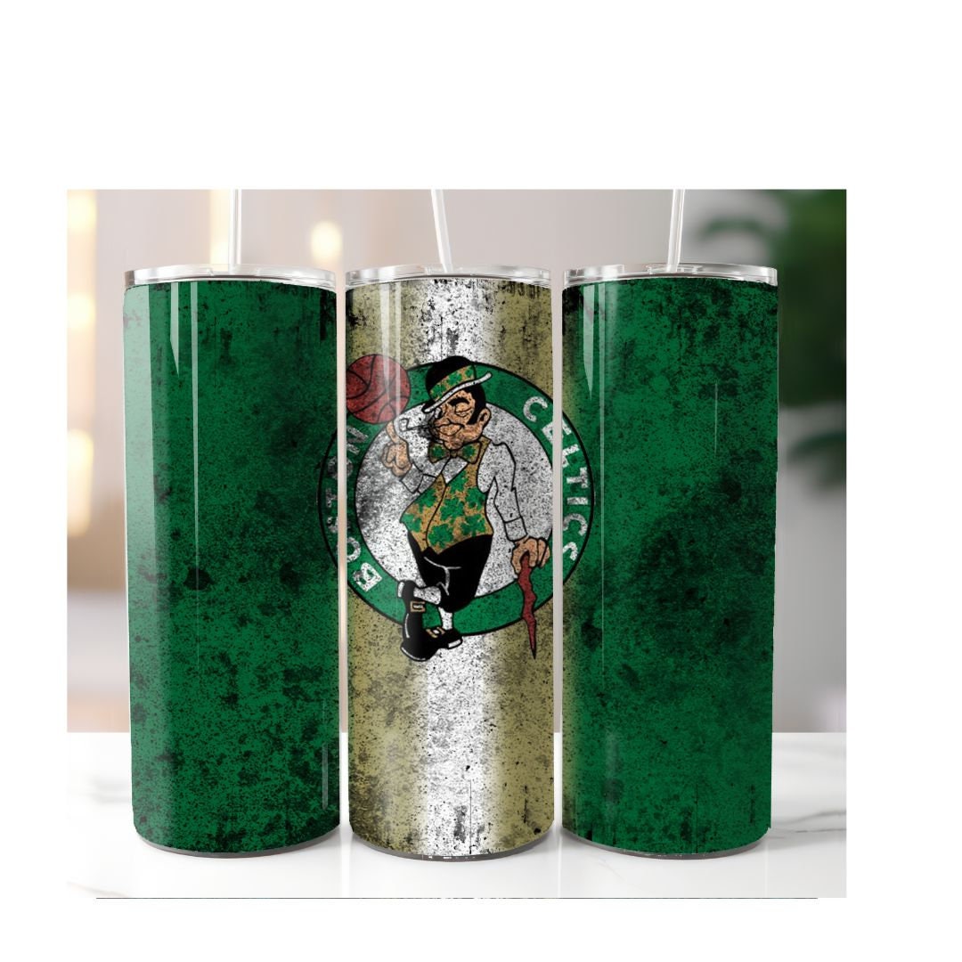 Boston 20 Oz Skinny Tumbler, Sports, Basketball - Etsy