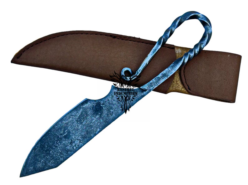 Smith Custom Handmade Carbon Steel Viking Raven Knife With - Etsy