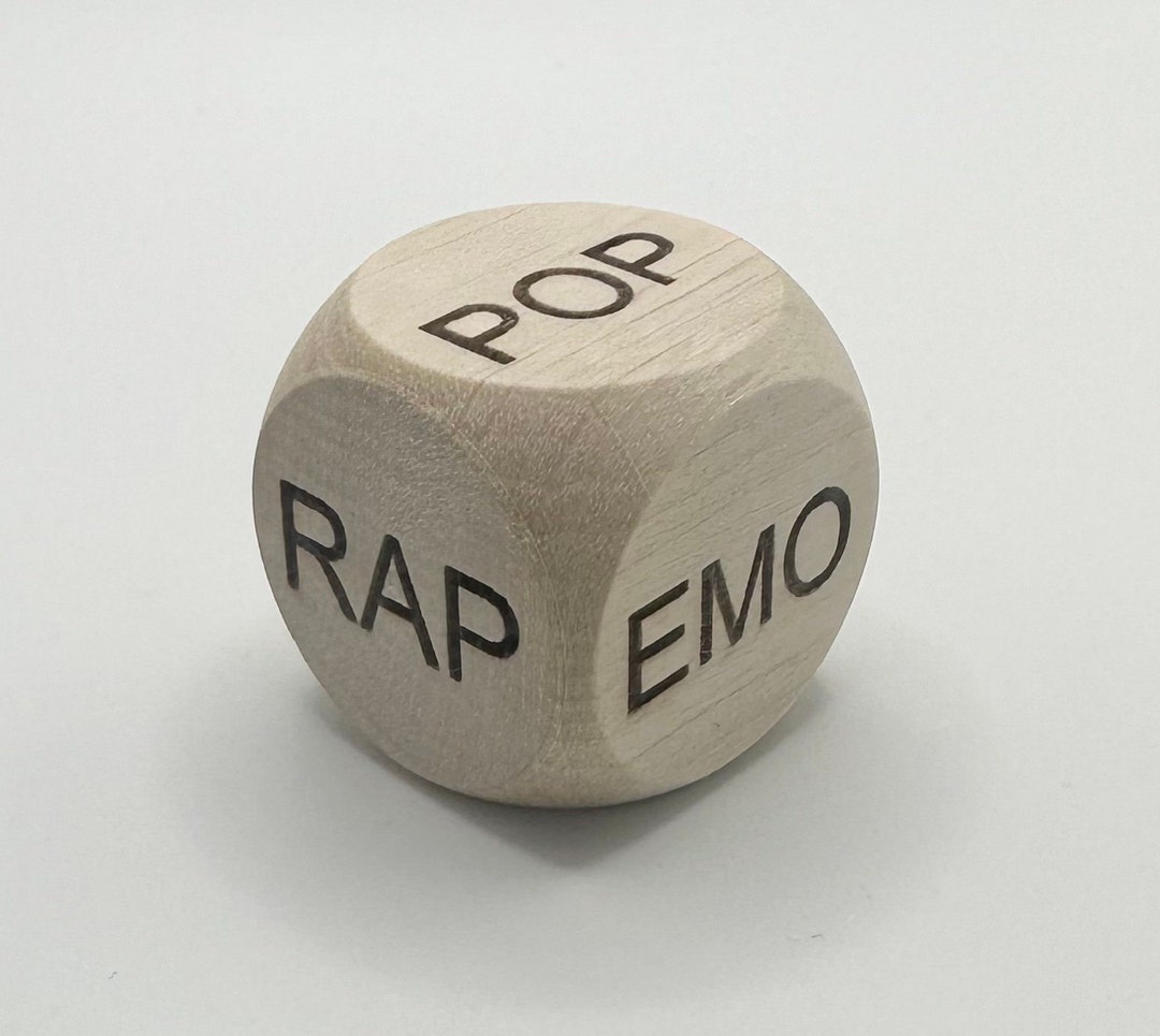 Music Genre Decider Dice - Personalised Dice - Customised Music Dice ...