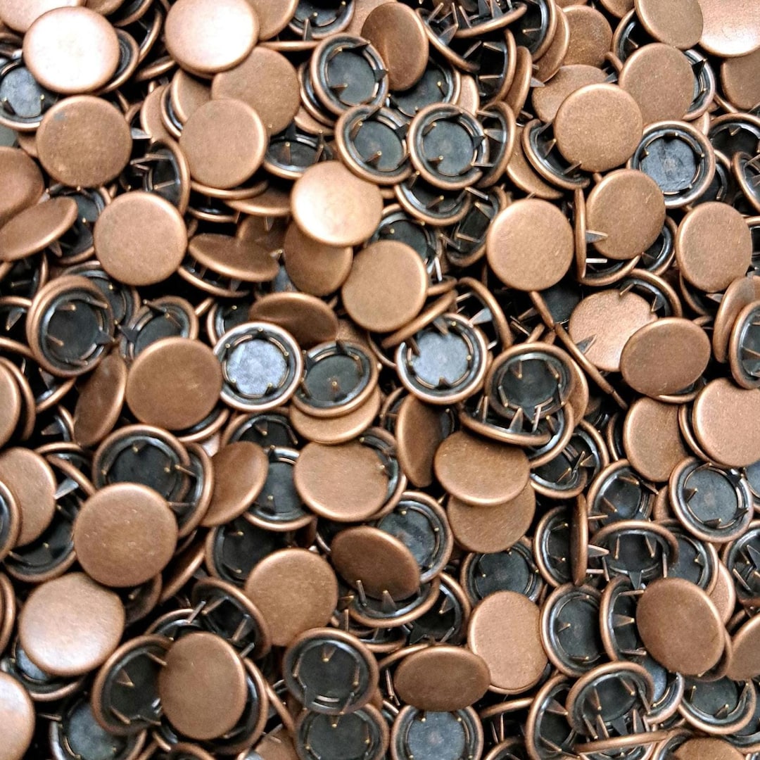 Wholesale Bulk Red Copper Metal Prong Snap Buttons, 11.5 Mm 7/16" Size ...