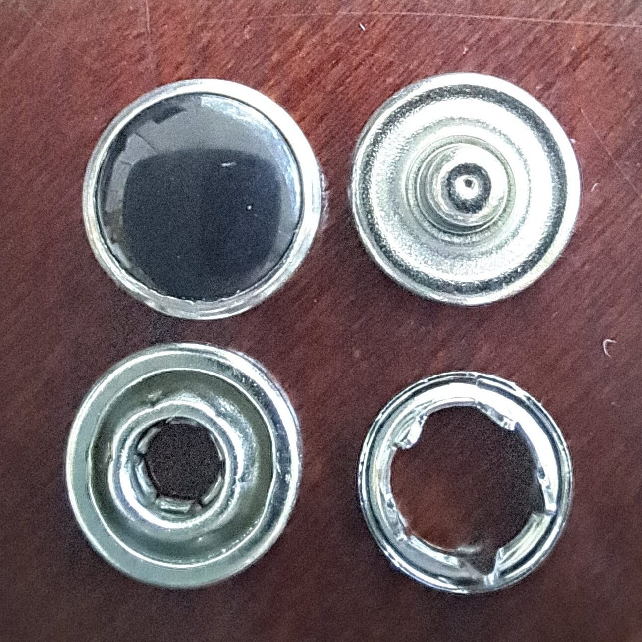 Wholesale Bulk Set of 100 Small Petite Black Pearl Prong Snap Buttons 8 ...