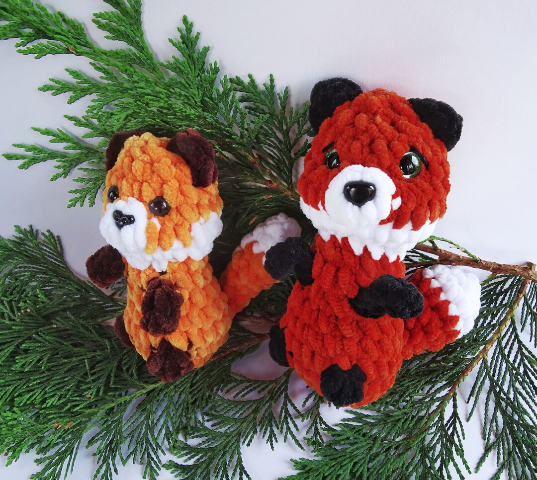 Fox Squish Pocket Pal for Stress Relief Amigurumi - Etsy