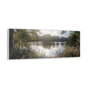 Colorado Lake Sunset Canvas - Etsy