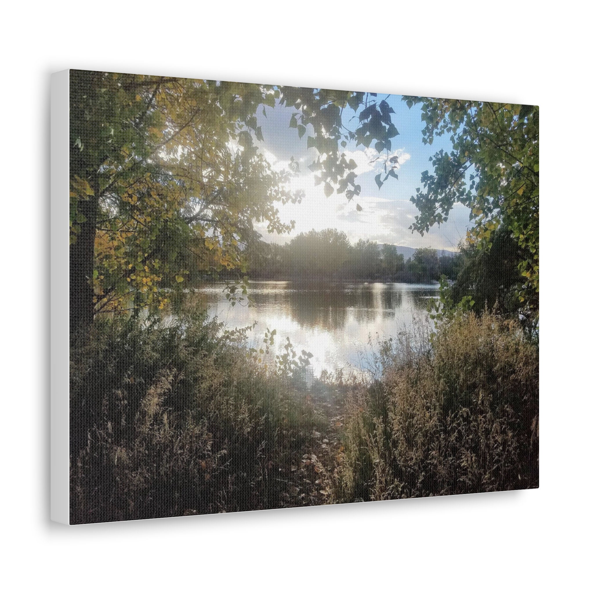 Colorado Lake Sunset Canvas - Etsy