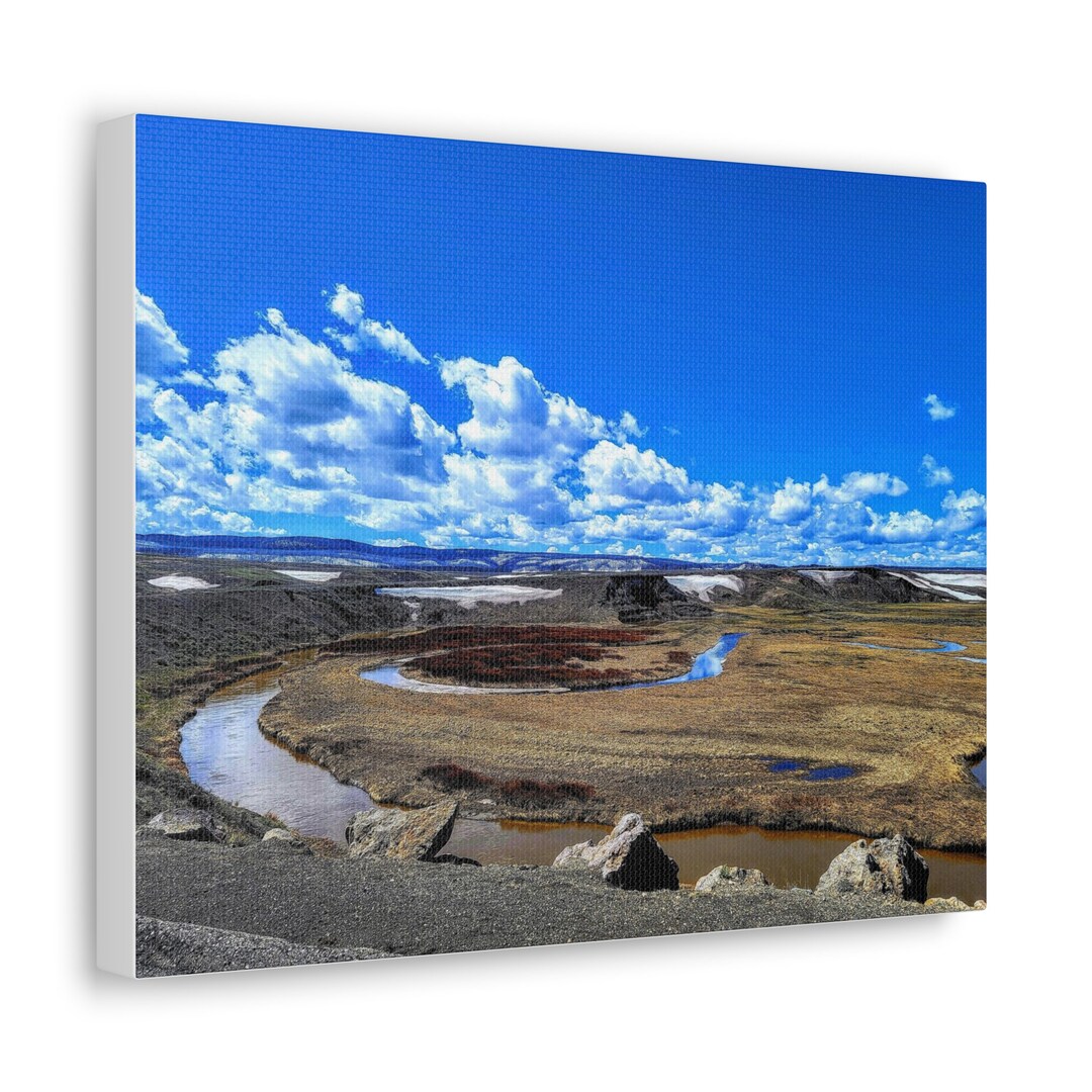 Yellowstone Madison River Canvas - Etsy
