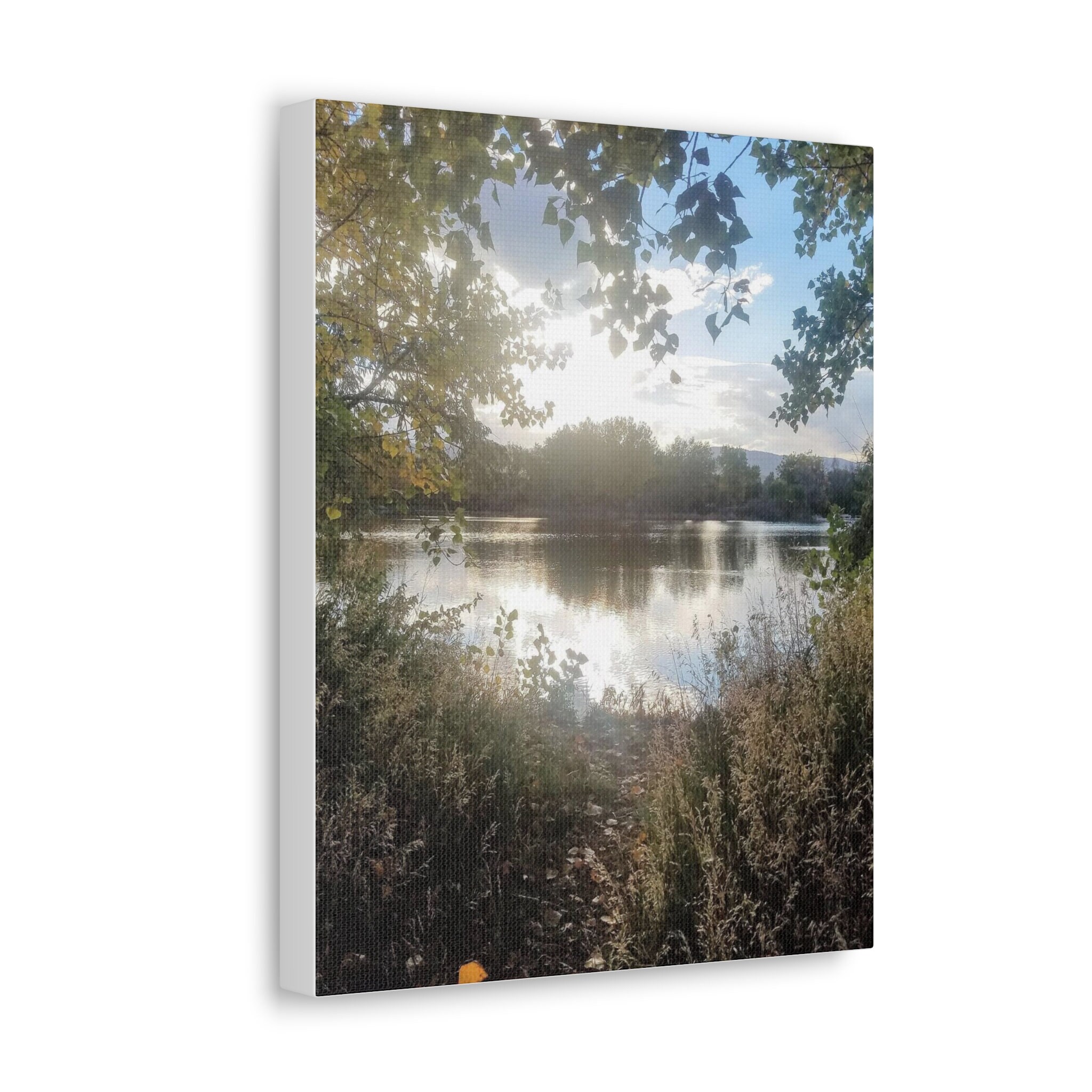Colorado Lake Sunset Canvas - Etsy
