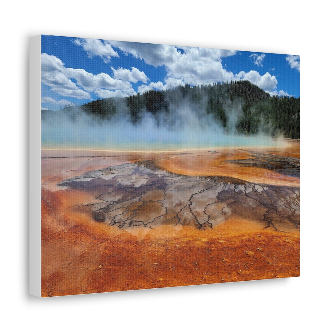 Yellowstone Grand Prismatic Canvas - Etsy